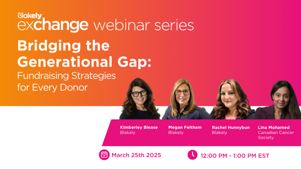 Blakely Fundraising | Webinar: Bridging the Generational Gap ...
